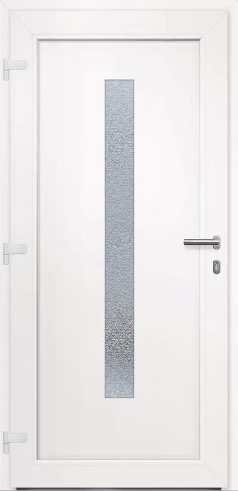 vidaXL Vchodové dveře 98 x 208 cm PVC [3157076] Barva: antracitová