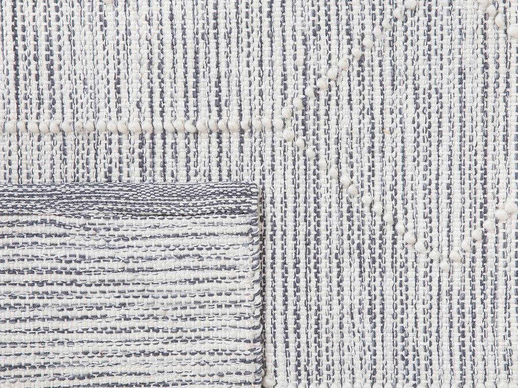 Krátkovlasý koberec krémově šedý 80 x 150 cm EDREMIT Beliani
