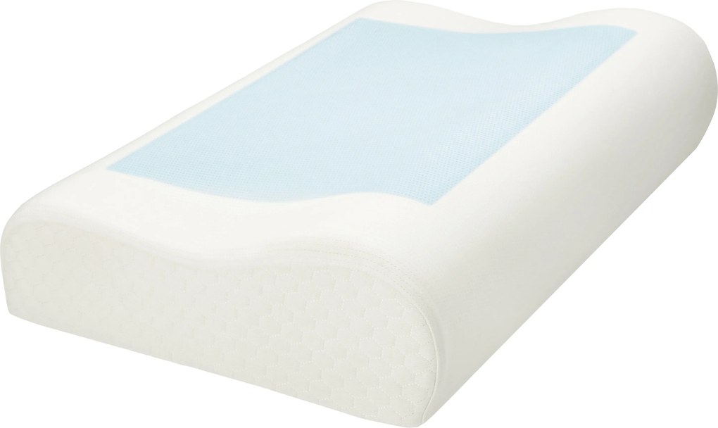 Livarno® Podpůrný šíjový polštář s gelovou vložkou, 48 x 30 x 11 cm