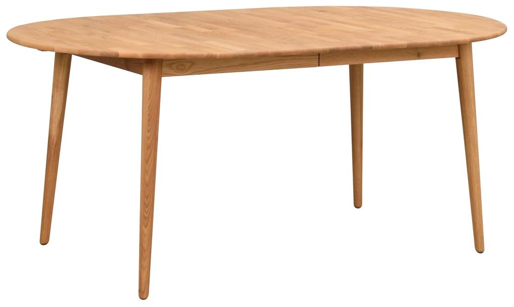 Přírodní dubový oválný jídelní stůl Rowico Ennis, 170/250 cm