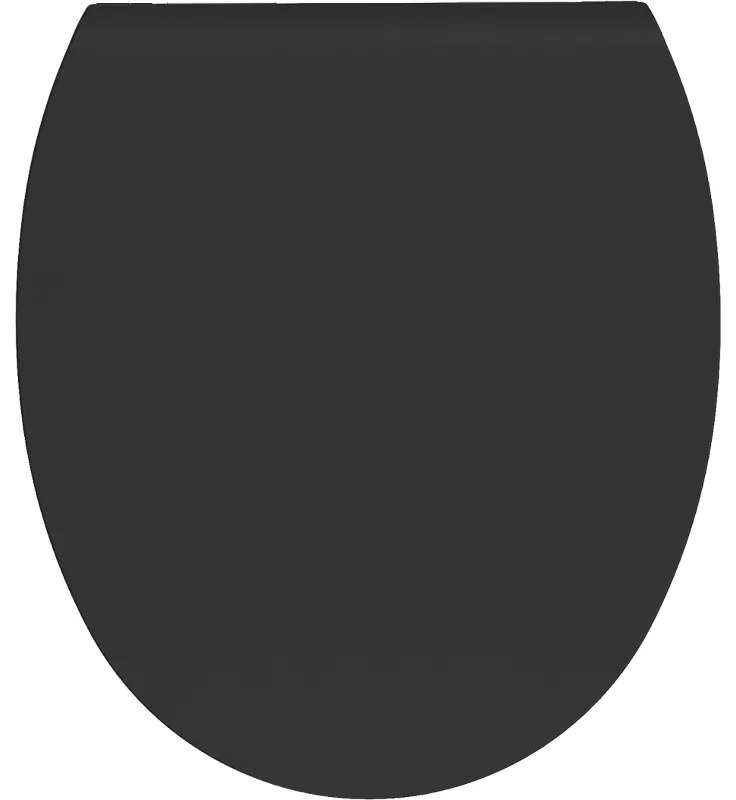 Mexen, Mexen Egg deska wolnoopadające slim, duroplast, czarna mat - 39243085