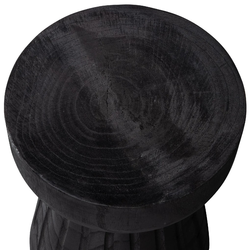 WOOOD Stolička BORRE černá 28cm 377153-Z