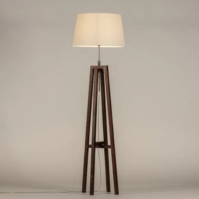 Stojací designová lampa Paola Bianco and Dark Brown