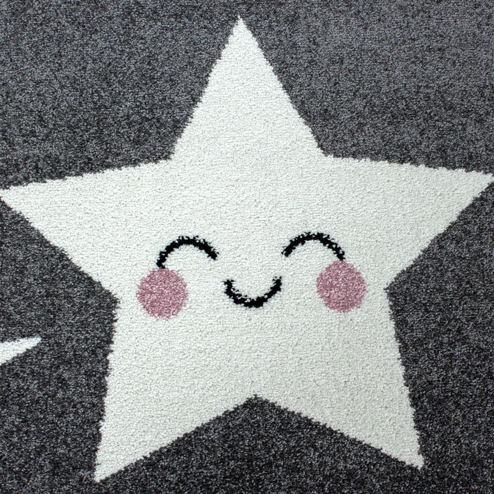 Ayyildiz koberce Dětský kusový koberec Kids 610 grey kruh ROZMĚR: 160x160 (průměr) kruh