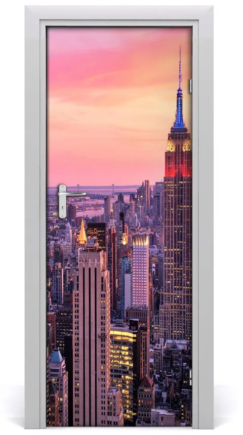 Fototapeta samolepící na dveře New York zachód 75x205 cm