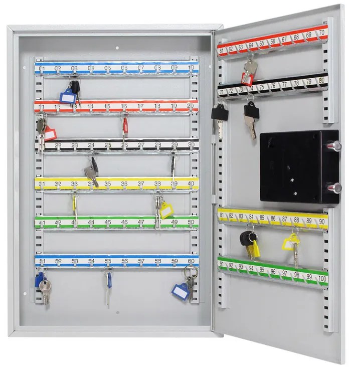 Skříňka na klíče s elektrickým zámkem S-100 EL, na 100 klíčů