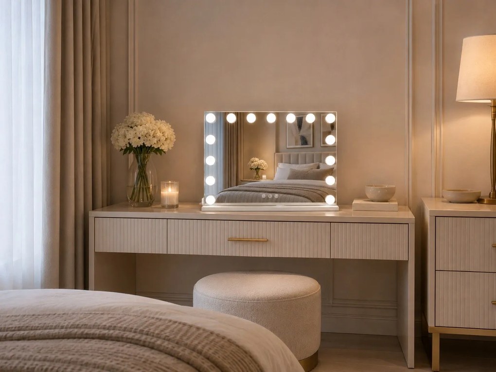 EKSPAND LED kosmetické zrcadlo Hollywood 80×60 cm