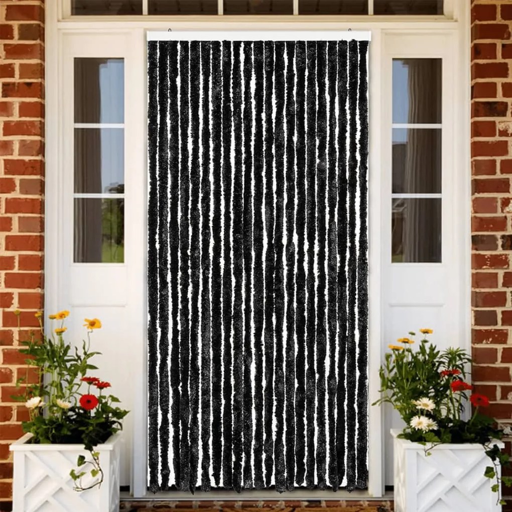 Závěs proti hmyzu antracitový 90 x 220 cm Chenille 284289