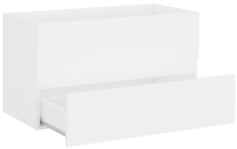 Skříňka pod umyvadlo bílá 80 x 38,5 x 45 cm dřevotříska - Default Title