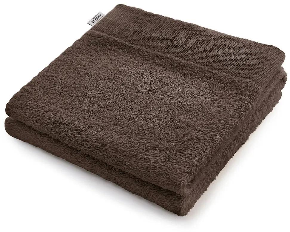Bavlněný ručník DecoKing Berky hnědý