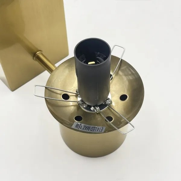 Nástěnná lampa SFERIO 1xE14/5W/230V mosaz/kouřová béžová