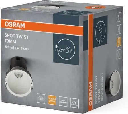 Osram - LED Podhledové svítidlo SPOT TWIST LED/5W/230V 3000K pr. 7 cm bílá