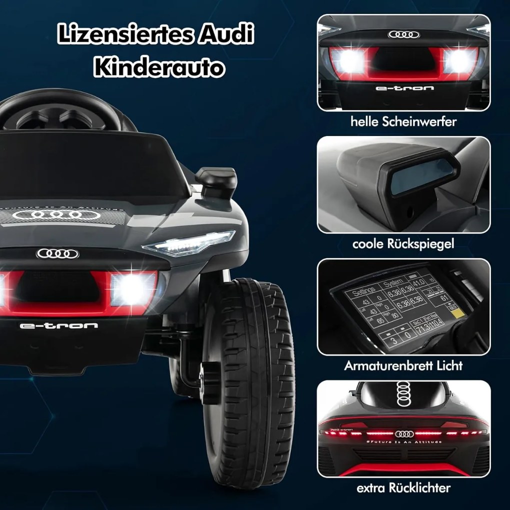 Costway Audi elektrické auto pro děti 12 V elektrické dětské auto s dálkovým