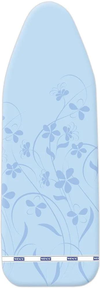 Univerzální potah na žehlicí prkno s keramickým povrchem, vzor s modrými květy