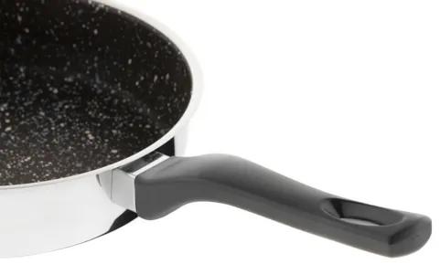KOLIMAX - české nerezové nádobí Pánev s rukojetí KOLIMAX FLONAX STANDARD - černá granitec, 22 cm