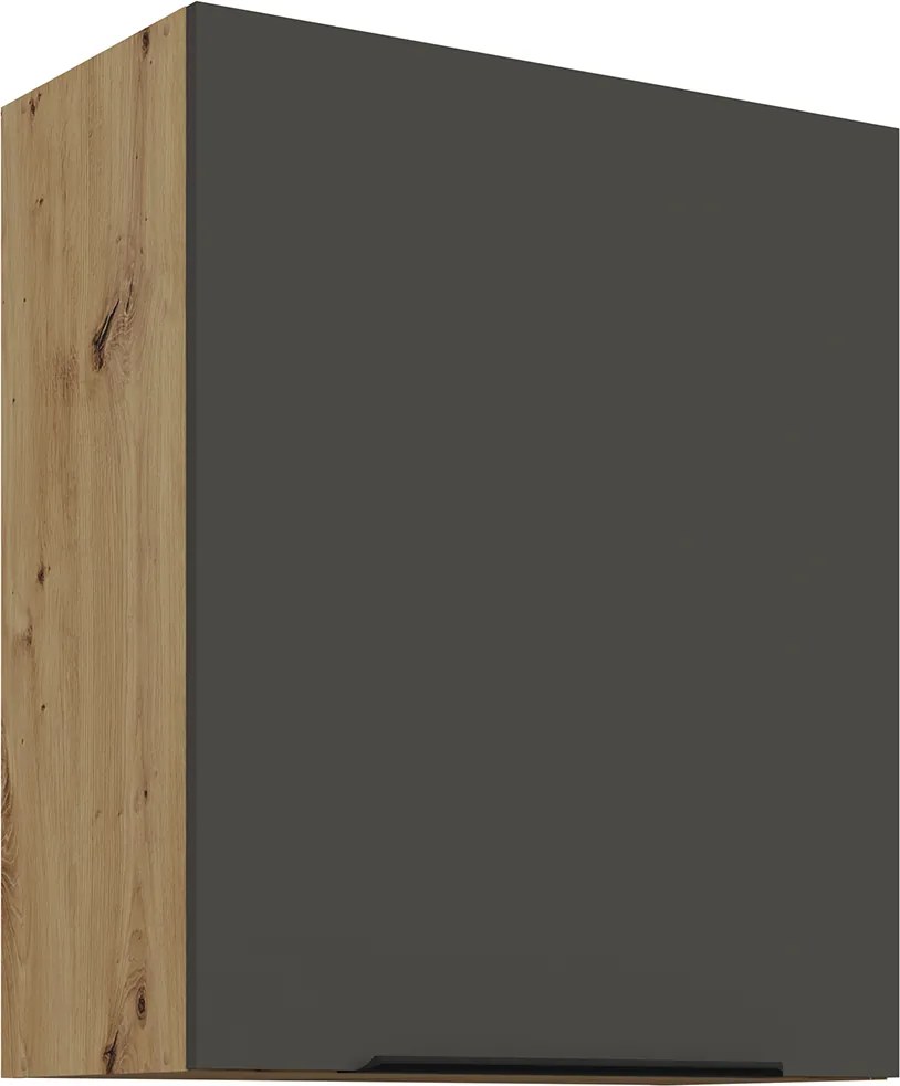 ARIA pa | horní skříňka 60 G-72 1F policová | 60 cm | ANTI FINGERPRINT povrch | artisan/šedá grafit