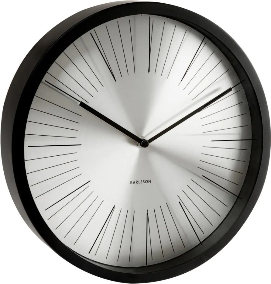 Designové nástěnné hodiny 30 cm - 5371BK