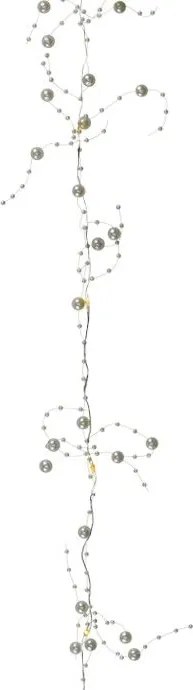 Chic Antique LED světelný řetěz Perl White 220 cm, bílá barva, plast