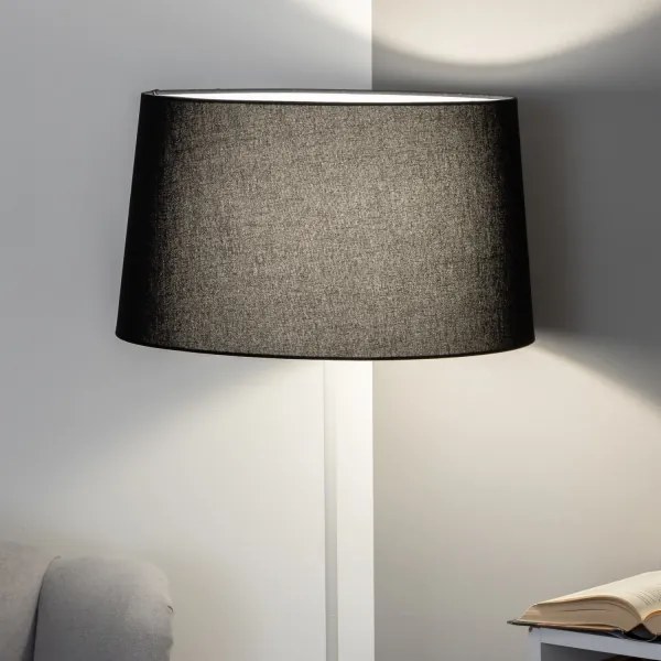 Brilagi - LED Stojací lampa CERIA 1xE27/40W/230V pr. 45 cm černá/bílá