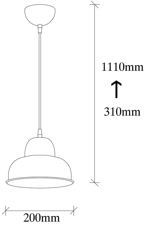 Závěsné svítidlo ve zlaté barvě s kovovým stínidlem ø 20 cm Berceste – Opviq lights
