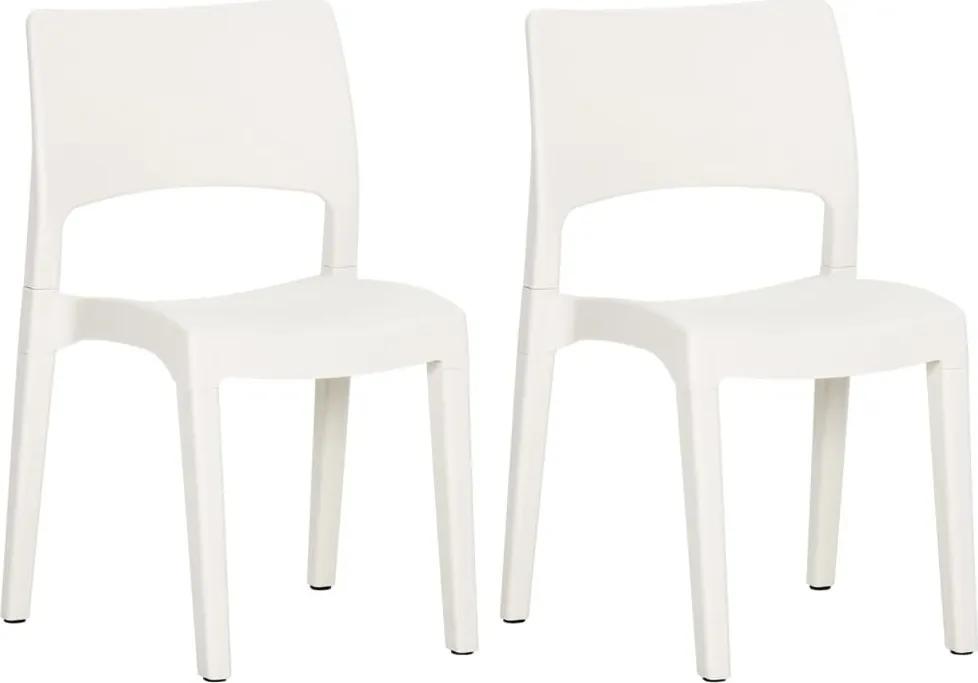 vidaXL Zahradní židle 2 ks polypropylen [317726] Barva: Kávová