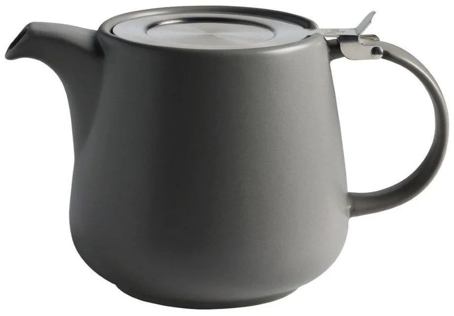 Tmavě šedá porcelánová čajová konvice se sítkem Maxwell & Williams Tint, 1,2 l