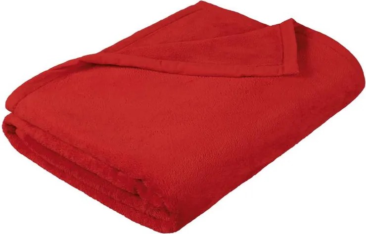 Bellatex Přikrývka Korall micro Červená 100x150 cm