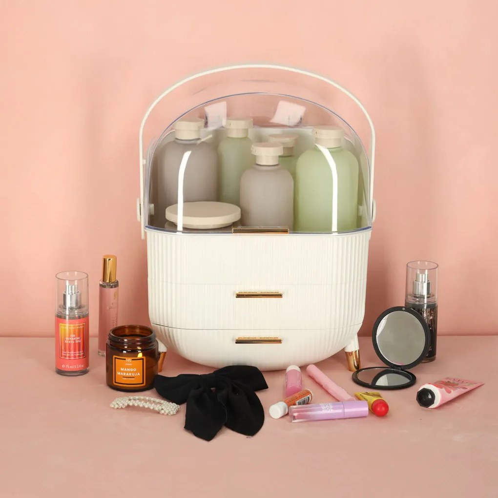 Creative Corner Skříňka na organizér kosmetiky Casket bílá