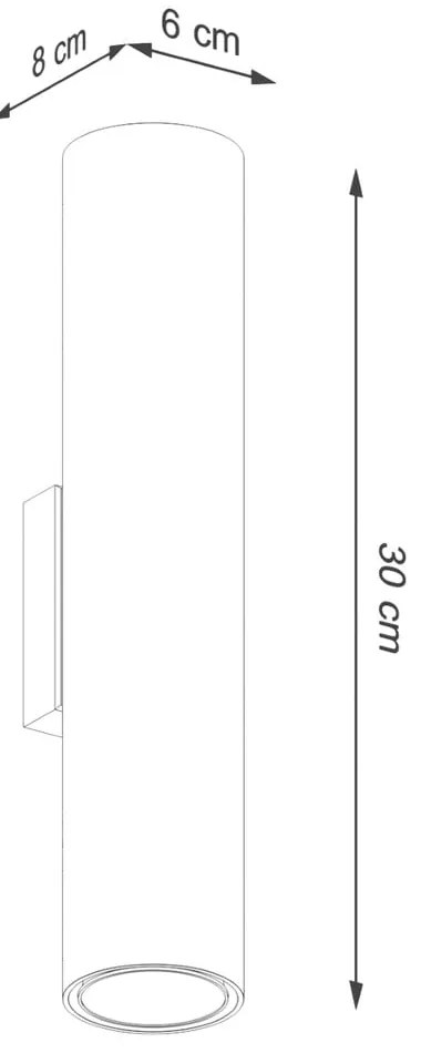 Krémové nástěnné svítidlo Castro – Sollux
