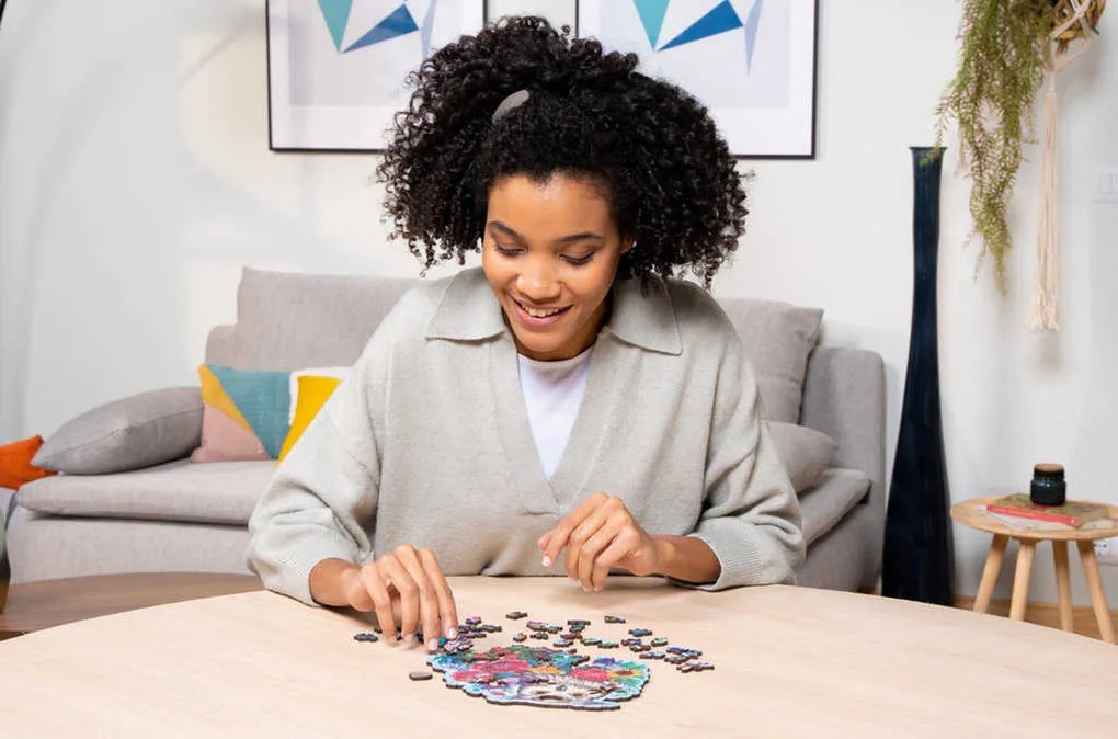 RAVENSBURGER DŘEVO Puzzle 150 dílků Tajemná sova 27x20cm skládačka 2417511