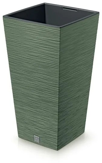 PROSPERPLAST Květináč - FURU SQUARE Rozměr: 39,5x39,5 cm, Barva: beton
