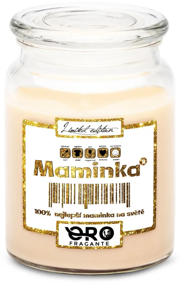 Svíčka Maminka 100% (Vůně svíčky: Vanilka)