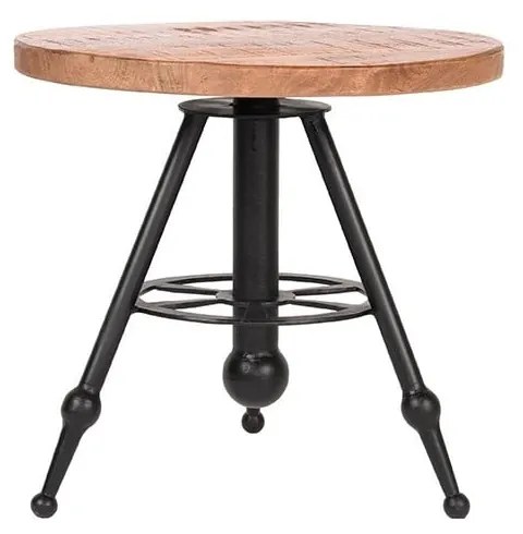 Odkládací stolek s deskou z mangového dřeva LABEL51 Solid, ⌀ 45 cm