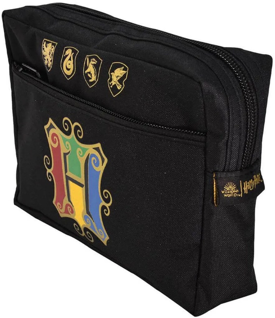 _Ostatní 1_ Penál Harry Potter: Bradavické koleje dětské školní pouzdro 2 kapsy na zip bshp712602