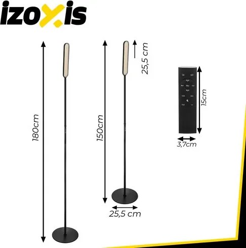 LED stojací podlahová lampa 180cm Izoxis 26885