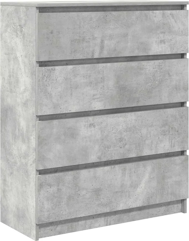 Příborník betonově šedý 80x35x99 cm kompozitní dřevo 3328483