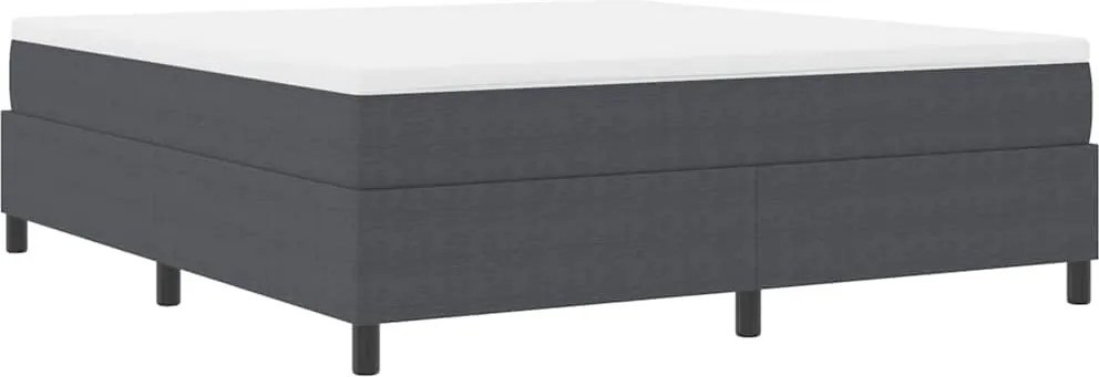 Postel s boxspringem Tmavě šedá a bílá 180 x 200 cm 3337478