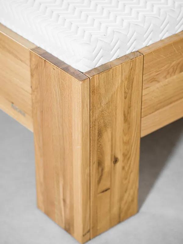 AHORN Dvoulůžková postel GRADO MAX - dub ROZMĚR: 160 x 220 cm