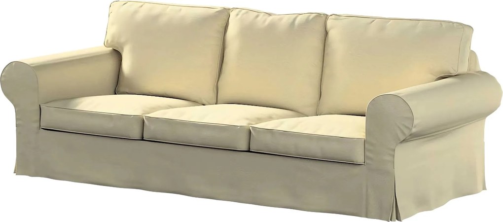 Potah na pohovku IKEA Ektorp 3-místná rozkládací, NOVÝ MODEL 2013 barva ekr látka lesklé, sametová