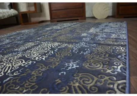 koberec DROP JASMINE 453 Tmavě modrá velikost 133x190 cm | krásné koberce cz