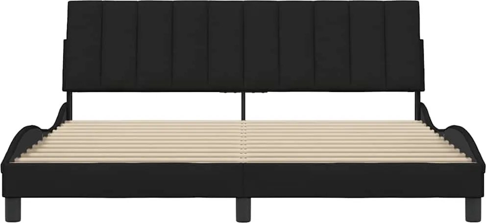 Rám postele bez matrace Hanko černý 180 x 200 cm textil 3310407