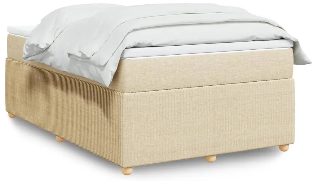 Box spring postel s matrací černá 120x200 cm textil