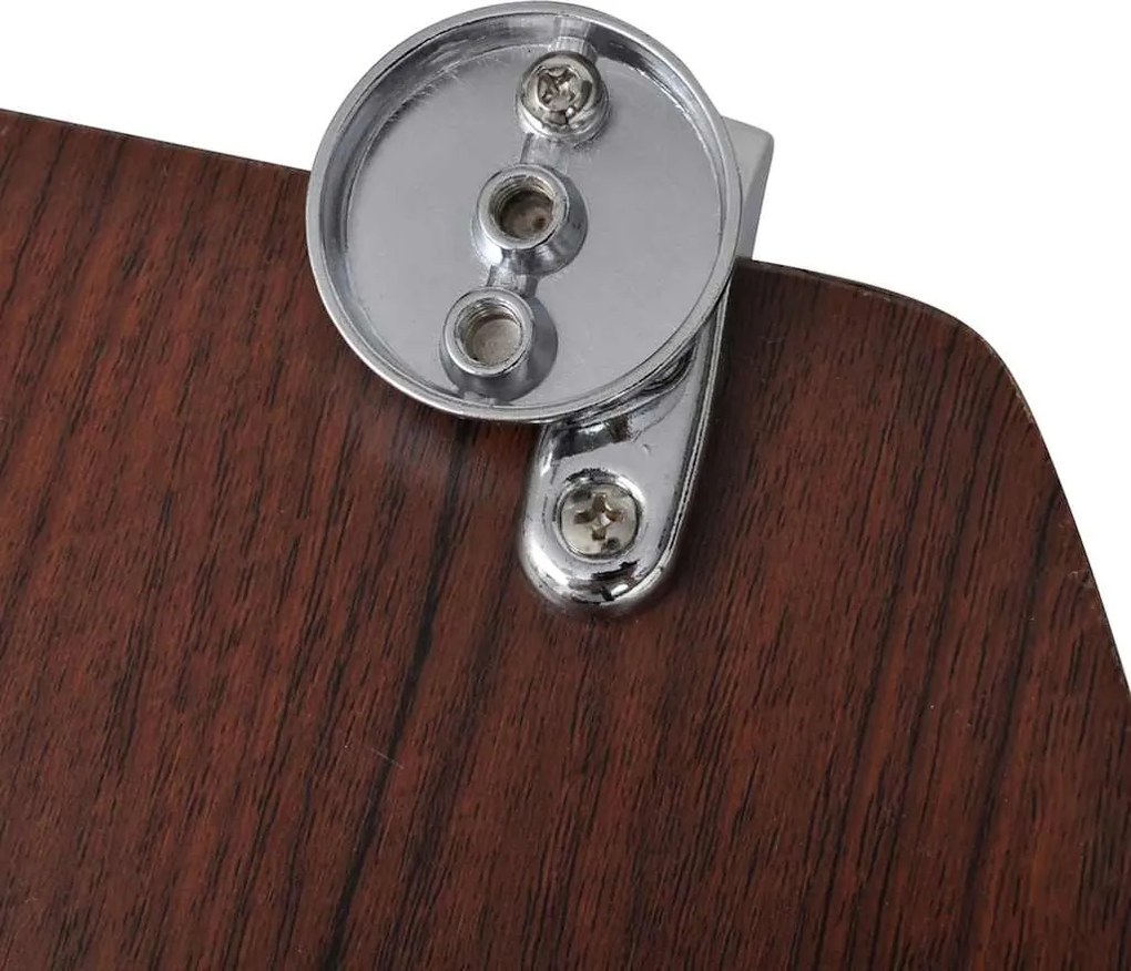 WC sedátka s víky 2 ks MDF hnědá 275909