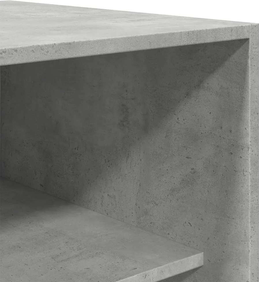 Šatní skříň betonově šedá 80 x 50 x 200 cm kompozitní dřevo 3307795