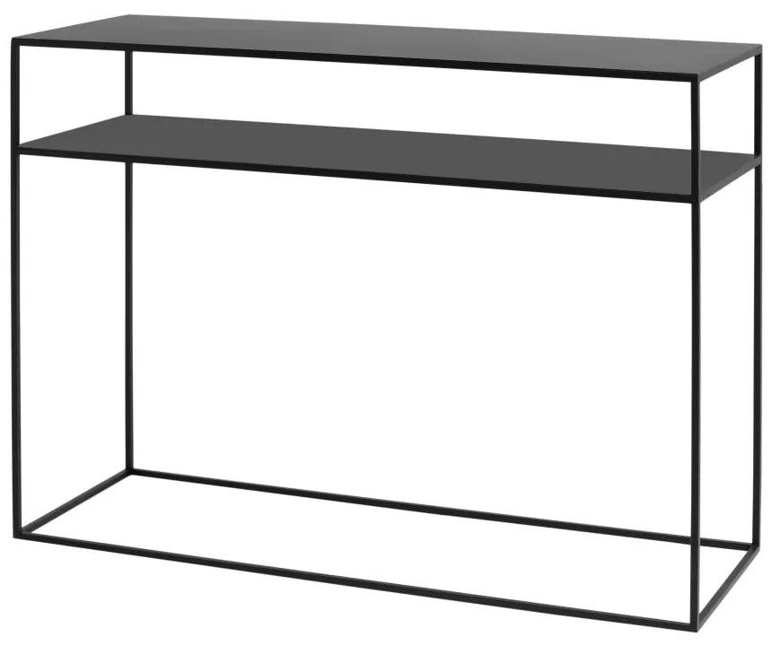 Černý konzolový stolek Custom Form Tensio, délka 100 cm