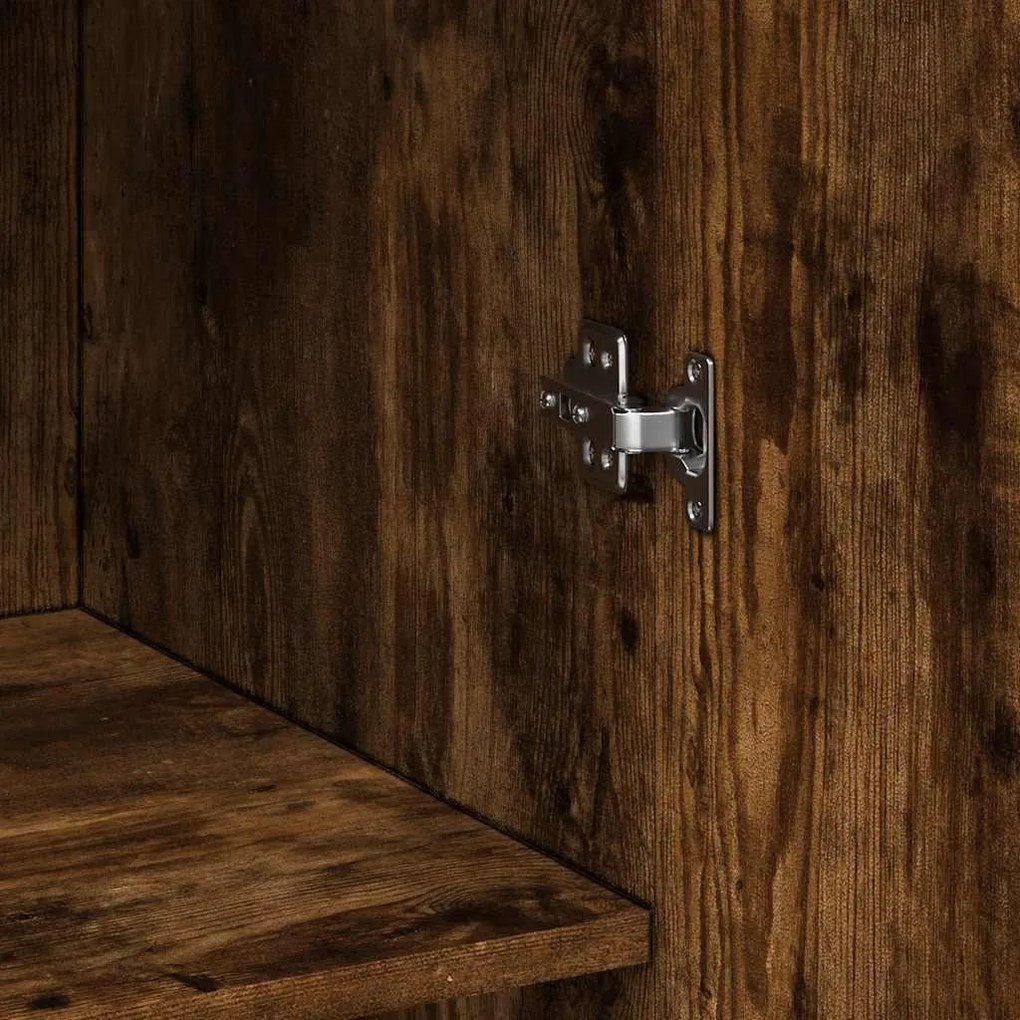 Skříň highboard kouřový dub 70 x 42,5 x 185 cm kompozitní dřevo 3281431