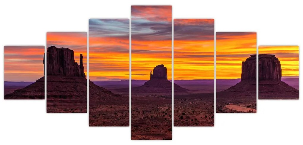 Obraz - Monument Valley v Arizoně (210x100 cm)