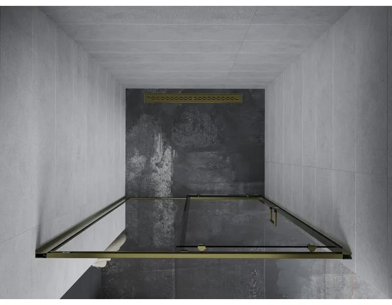 Mexen Apia rozsouvací sprchové dveře 150 cm, Průhledné, Zlatá - 845-150-000-50-00