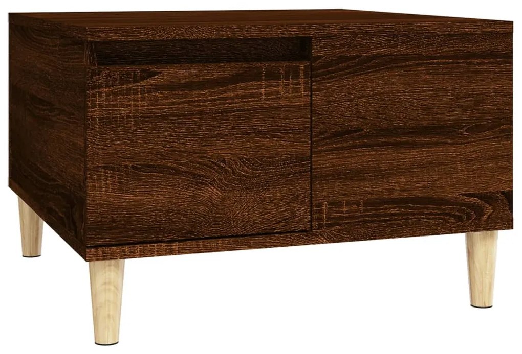 Konferenční stolek hnědý dub 55 x 55 x 36,5 cm kompozitní dřevo - Default Title