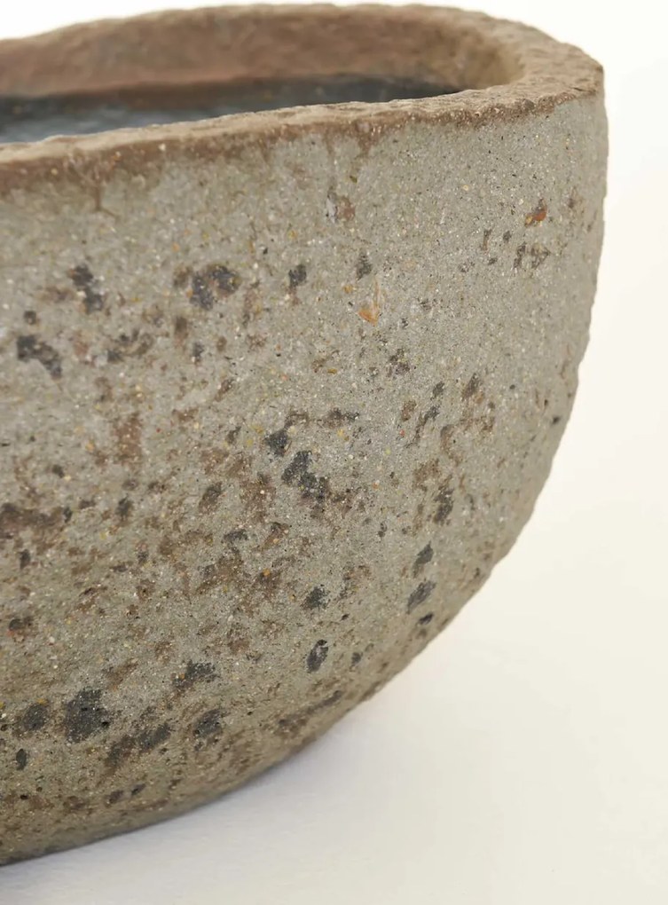 Designová mísa BAJEL, vláknocement, šířka 43 cm, šedá